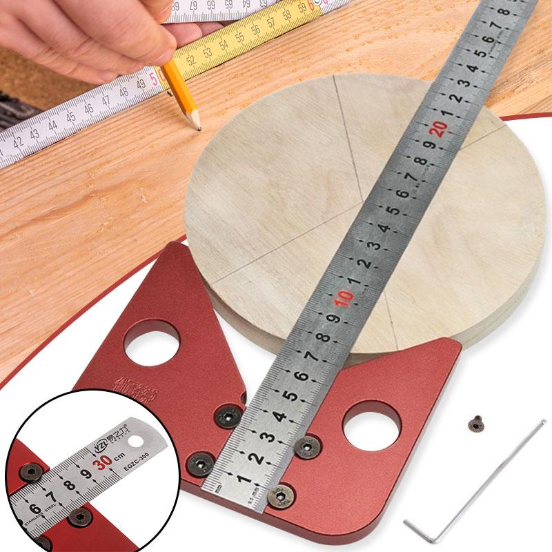 Woodworking Ruler Carpenter Round Heart Ruler 45 Degree Angle Layout ...