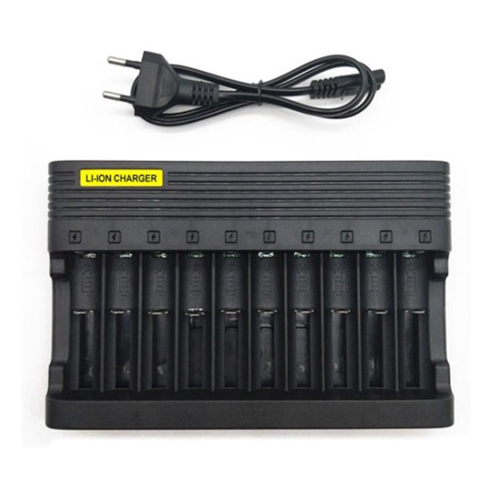 Buy Battery Charger 18650 10Slots Smart Charging 26650 14500 26500 ...