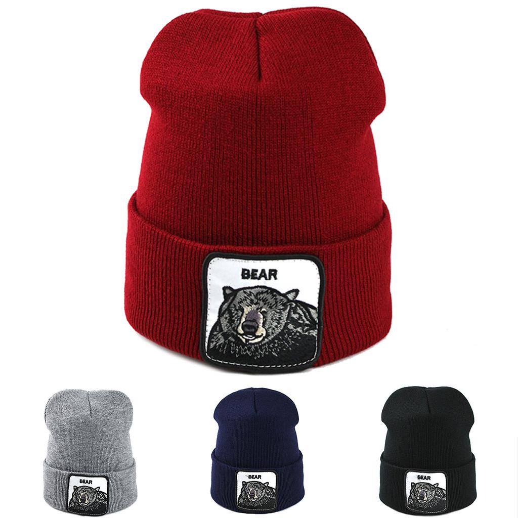 Buy Sumerry New Unisex Sports Keep Warm Winter Knitted Hat Wool Hemming ...