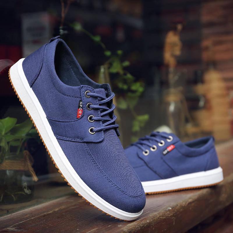 Buy Mazefeng Canvas Driving Shoes Men Green Black Coffee Vulcanized ...