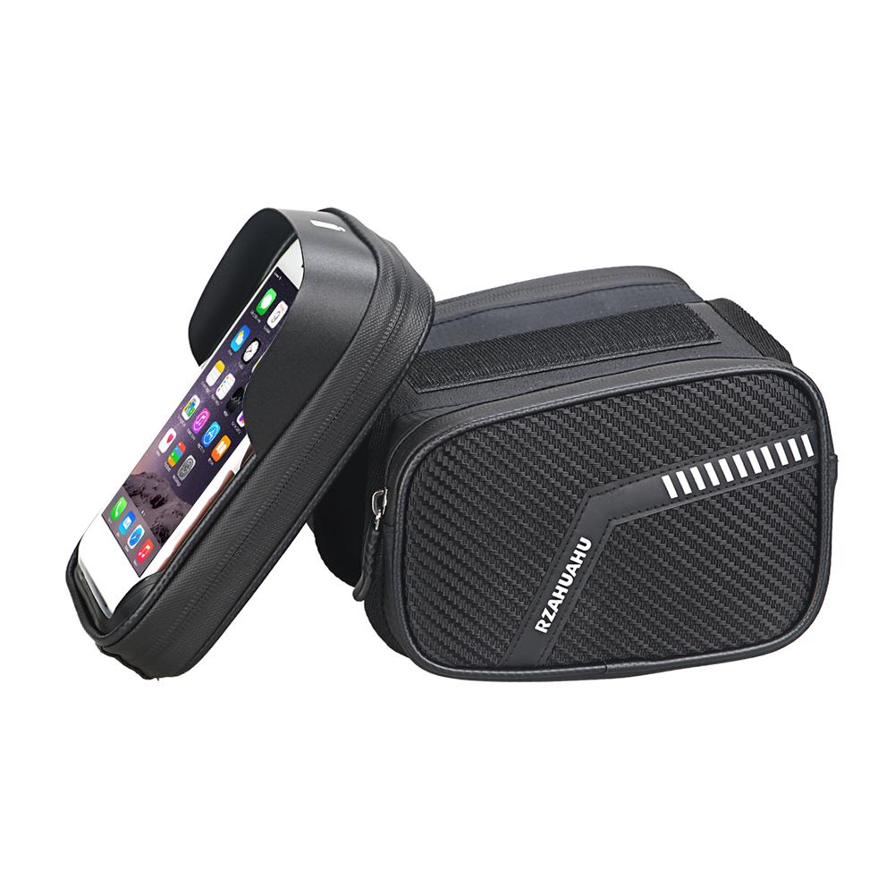 Buy MTB Bicycle Bags Front Tube Waterproof Phone Saddle Pouch Cycling ...