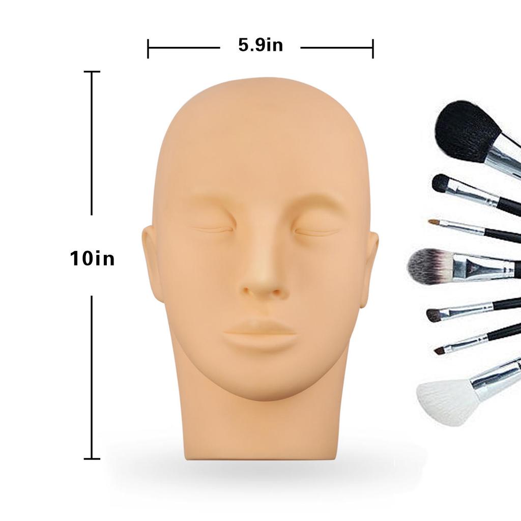 Buy Cosmetology Face Mannequin Head for Makeup Training Practice at ...