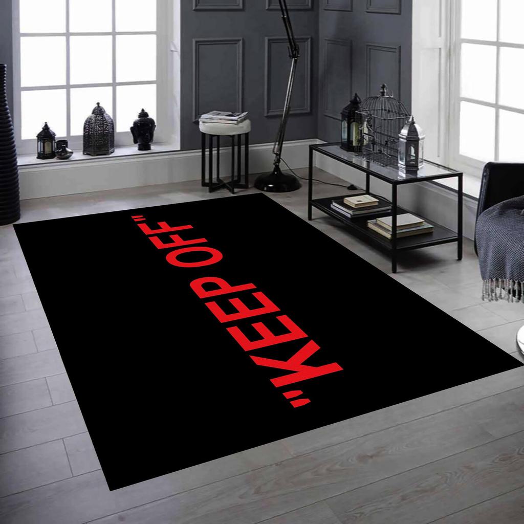 Buy Decorative Cotton Text Pattern Woven Carpet ,Modern, Thin, Washable ...