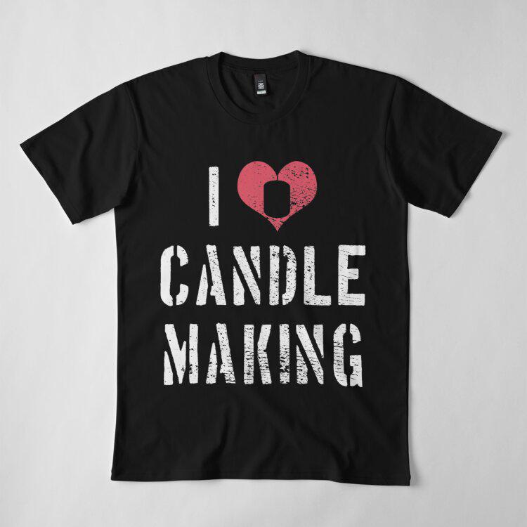 Buy Men Premium Cotton Harajuku T-Shirt Candle Making Print Tees Funny ...