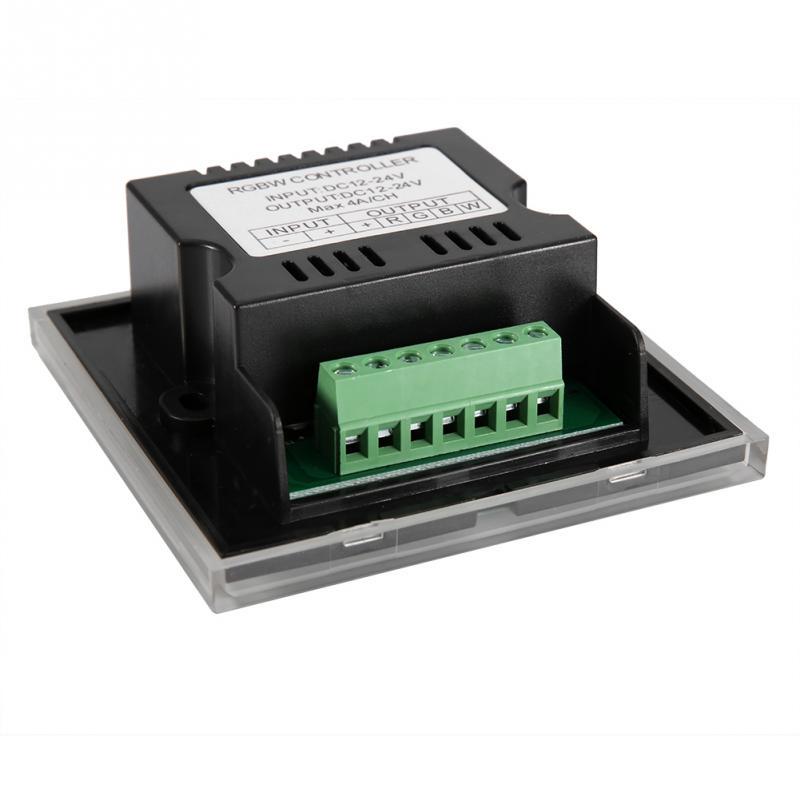 Buy Wall Mounted Colorful RGBW LED Touch Panel Controller Dimmer Switch ...