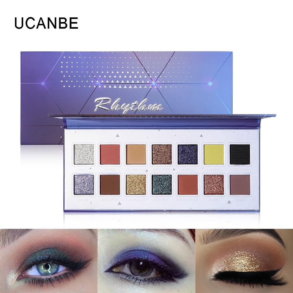 UCANBE Brand 14 Colors Eyeshadow Makeup Palette Shimmer Matte Eye ...