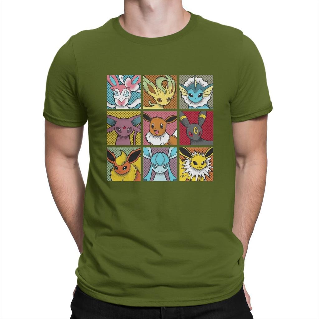 Buy Art Casual TShirt Pokemon Style Streetwear Leisure T Shirt Men ...