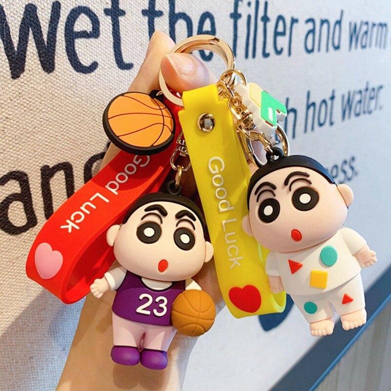 Buy Creative Crayon Shin-Chan Keychain Cute Cartoon Childhood Anime ...