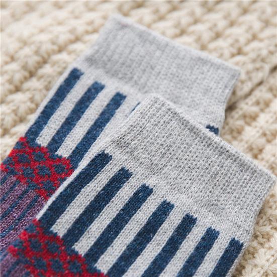 Cheap 5 Pairs Warm Socks Stylish Texture Cold Resistant Lightweight ...