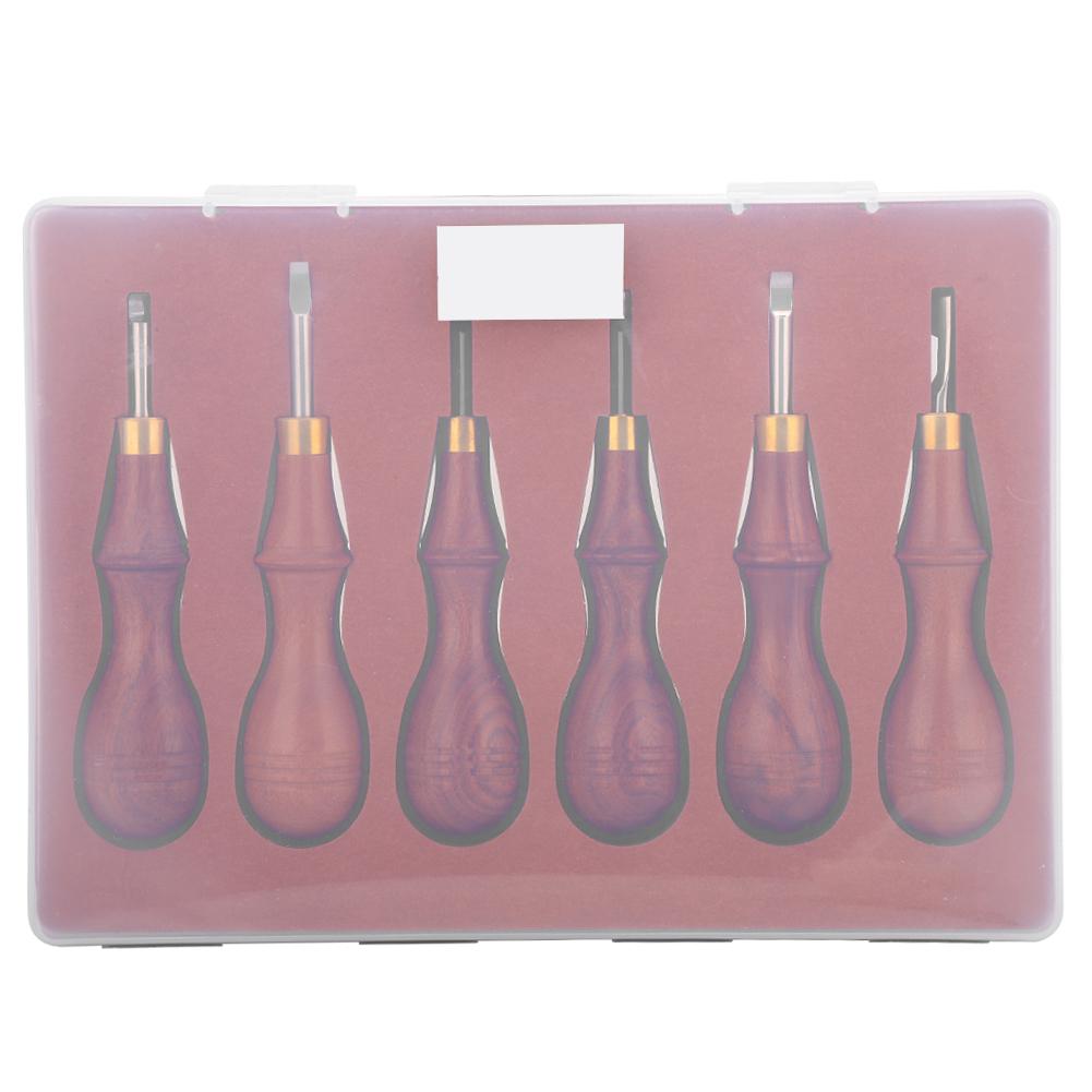 Cheap 6pcs Wooden Handle Stainless Steel Watch Pry Watch Repair Tool ...