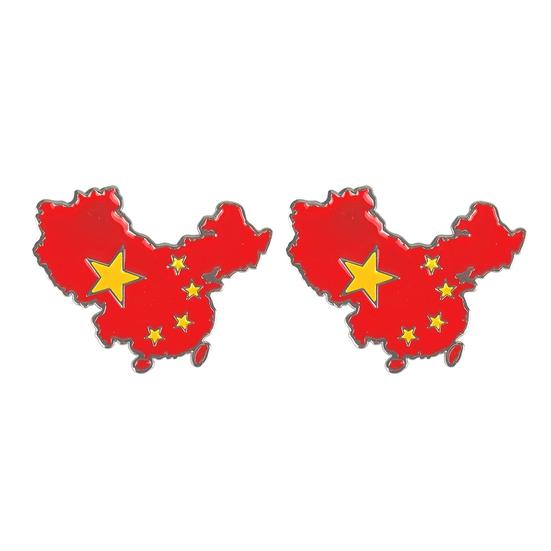 Satın alın 2Pcs Chinese Flag Decal Compact Wide Use for Car | Joom