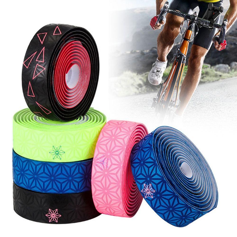 Buy Print Bike Bar Tape Bicycle Handlebar Tape Absorb Sweat Wrap Tape Anti-Skid Shock Absorber ...