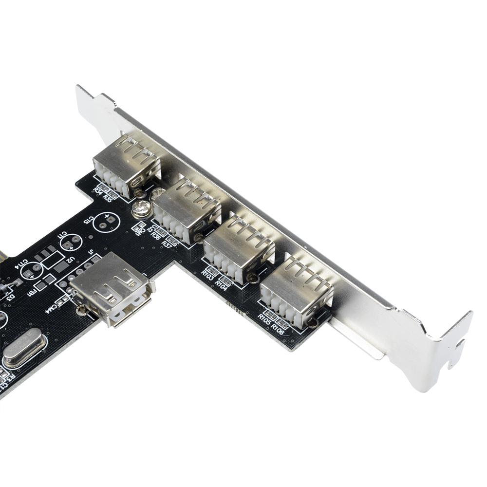 Buy New High Speed 480Mbps 5 Port USB 2.0 PCI Hub Card Controller ...