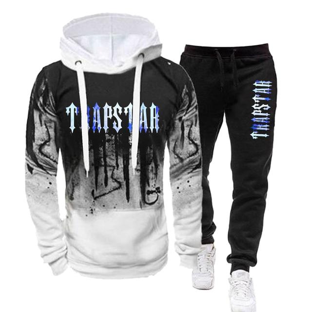 💰Cumpără Toamna de iarna moda Hoodie Set Trening trapstar brand ...