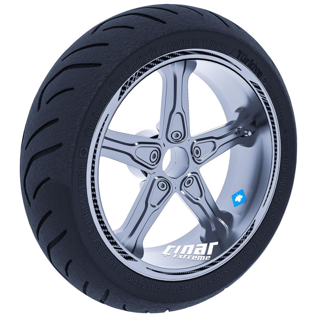 Satın alın Sharp Rim Tape Wheel Stripes Decals Sticker Reflective ...