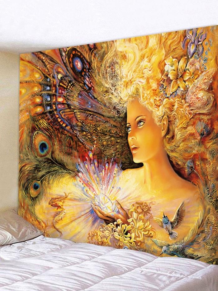 Buy Fairy Tale Sexy Beauty Peacock 3D Digital Printed Art Tapestry Wall ...