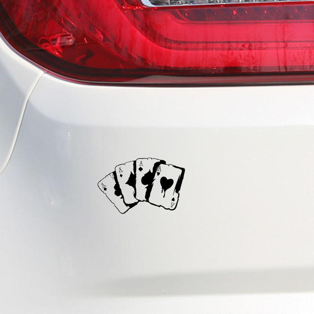 Buy Poker Graphic Car Sticker Reflective Auto Bumper Window Motorcycle ...