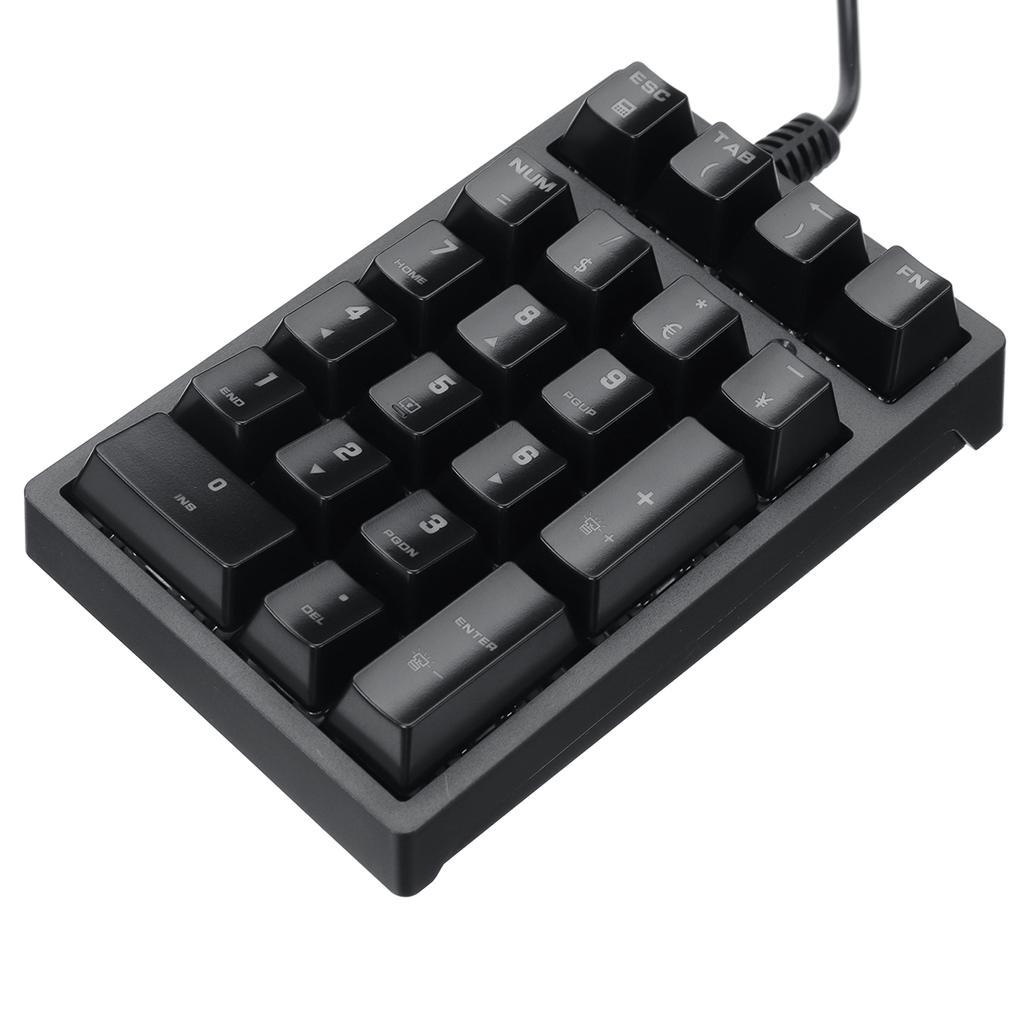 21Keys Mini Numeric Keypad USB Mechanical Keyboard RGB Numpad uygun ...