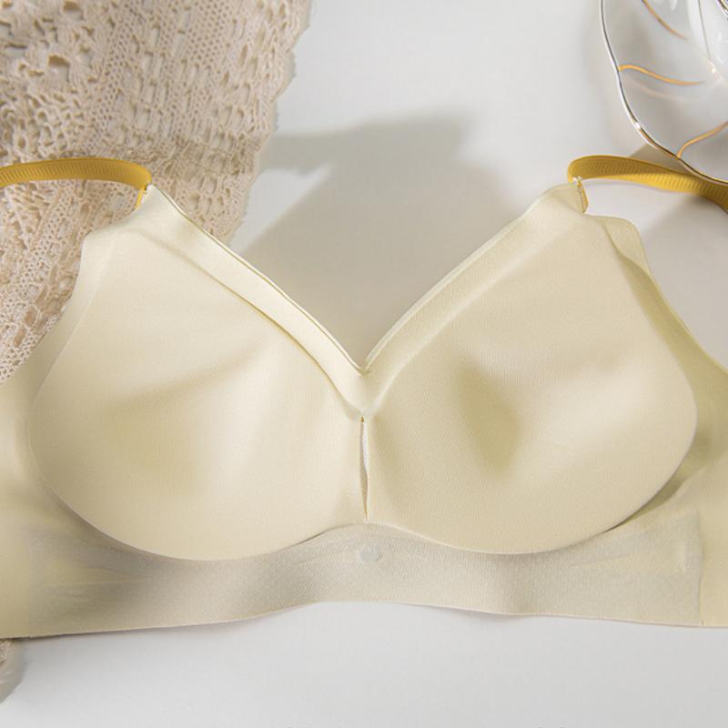 Buy Wireless Soft Underwaer For Women Comfort Thin Cup Bras Push Up ...