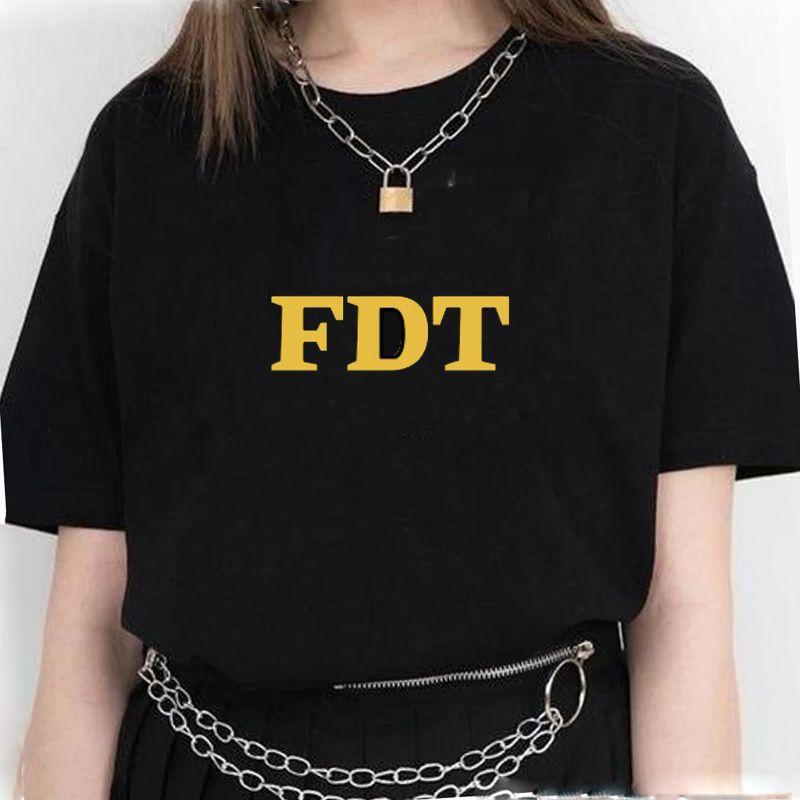 Buy FDT Fu*$ Donald Trump Solid Gold Style Girls T-shirt Chic Soft ...