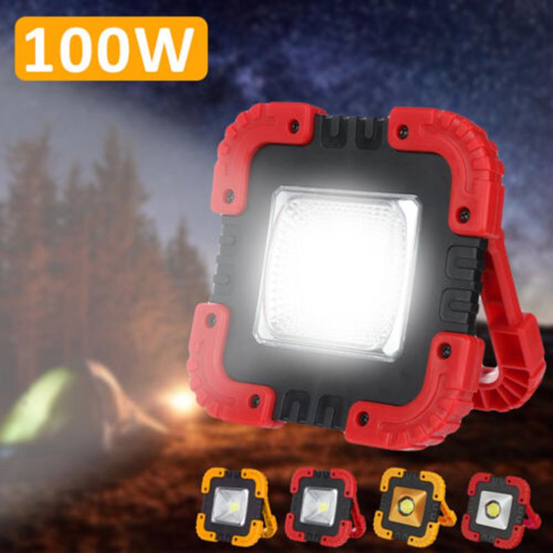 Buy 100W Usb Rechargeable Solar Led Cob Work Light Emergency Lamp ...