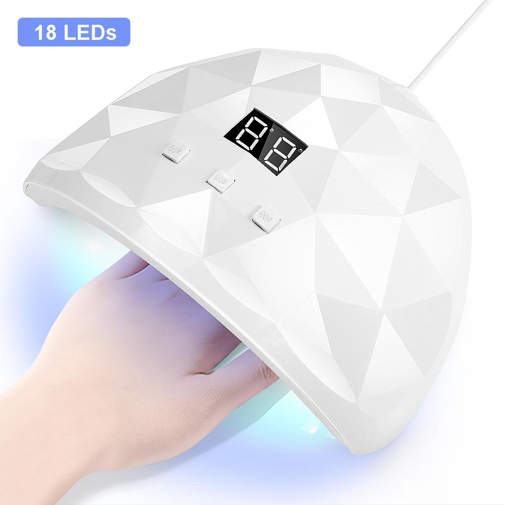 Satın alın Nail Lamp Led Uv Nail Dryer For Drying Nail All Gel Polish ...