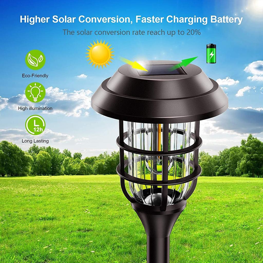 Buy (H098)8PC Solar Powered LED Light Mosquito Pest Bug Zapper Insect ...