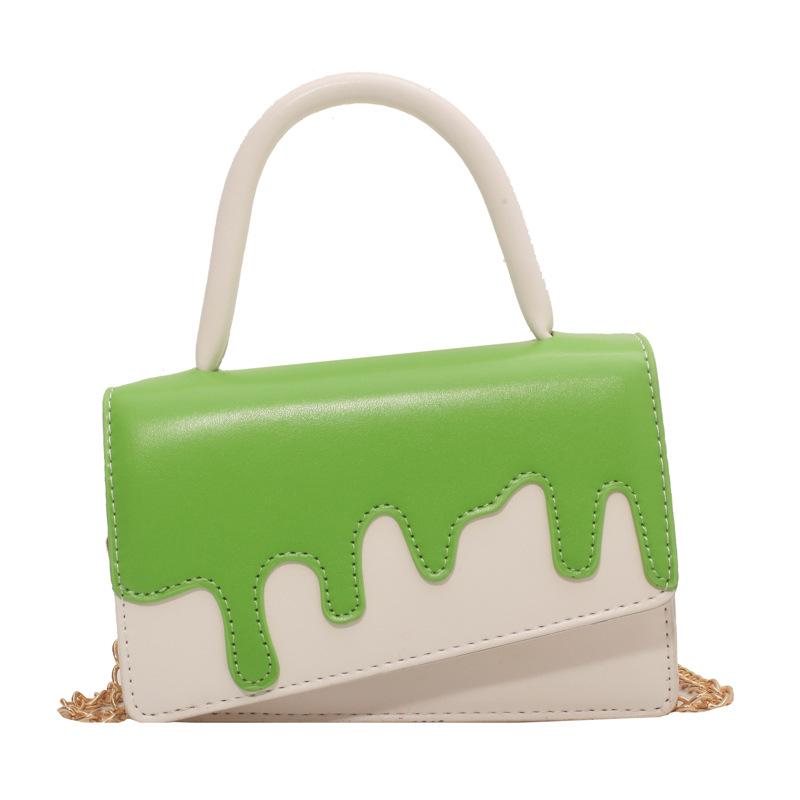Buy Spring Small Fresh Texture Simple Contrast Color Small Square Bag ...