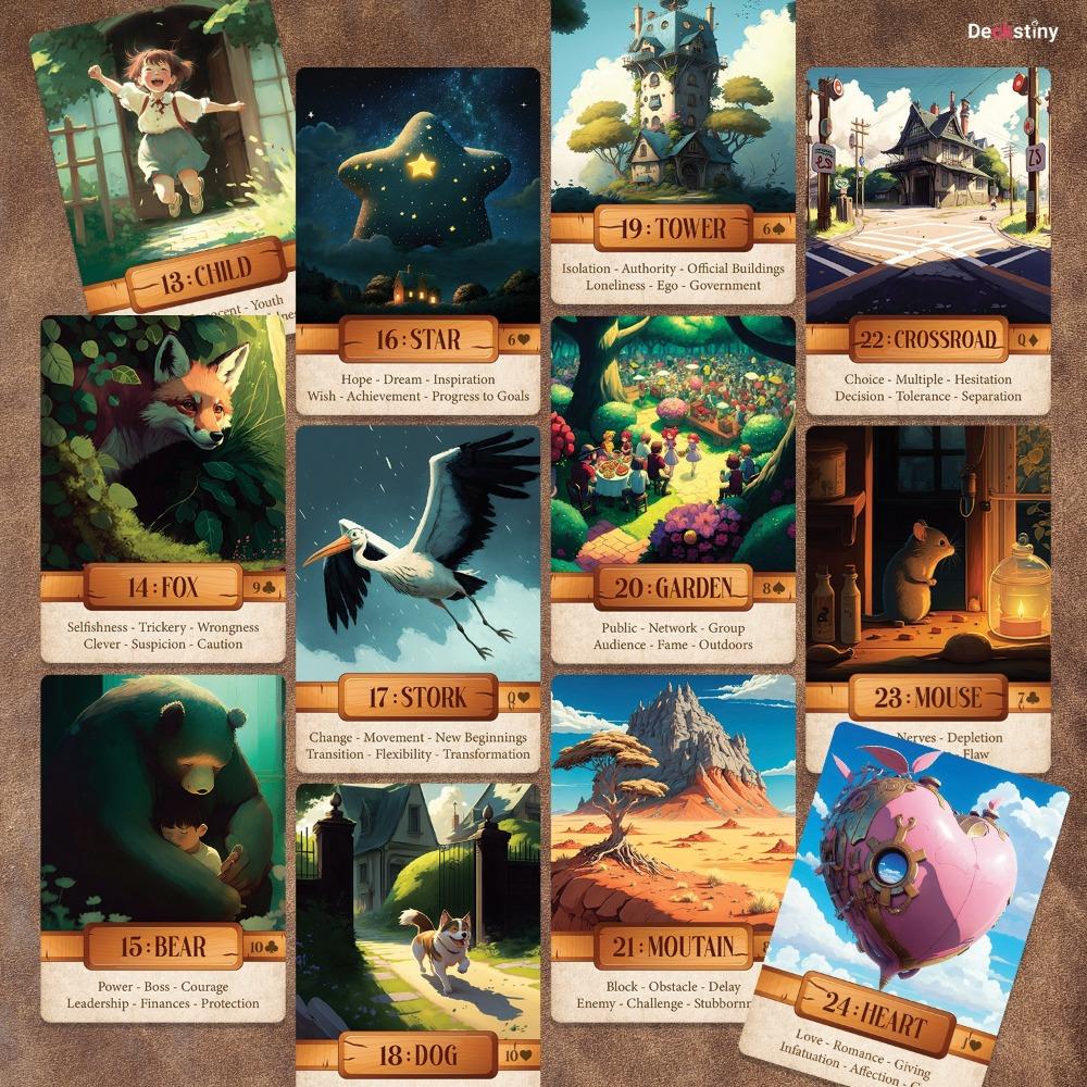 Garden Stork Lenormand | Fasci Garden