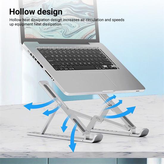 Buy Hollowed-out Laptop Rack Convenient Notebook Desk Stand at ...