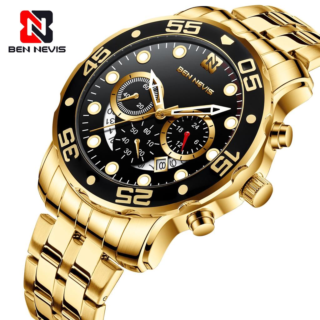 Buy Ben Nevis Luxury Brand Full Stainless Steel Quartz Watches Business ...