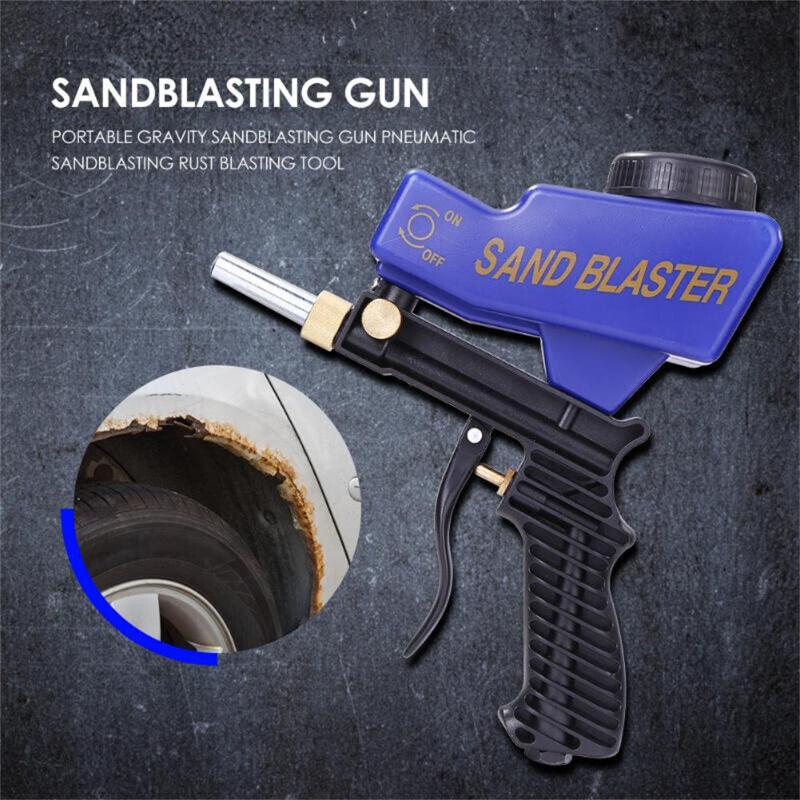 Cheap Handheld Portable Sand Blaster Gun Ergonomic Design Air Gravity ...