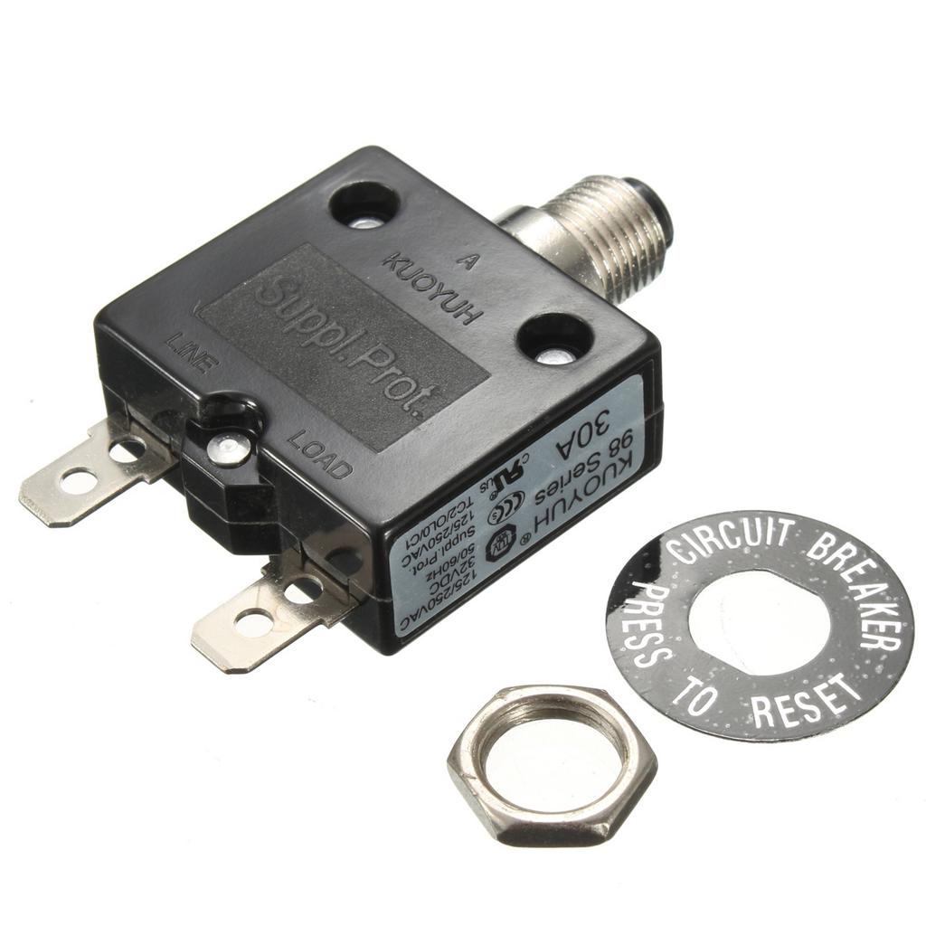 30A 125/250VAC 50VDC Автоматический выключатель Тепловой выключатель ...