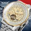 Buy New Jargar Automatic Men Classic Brass Band Silver Color Watch at ...