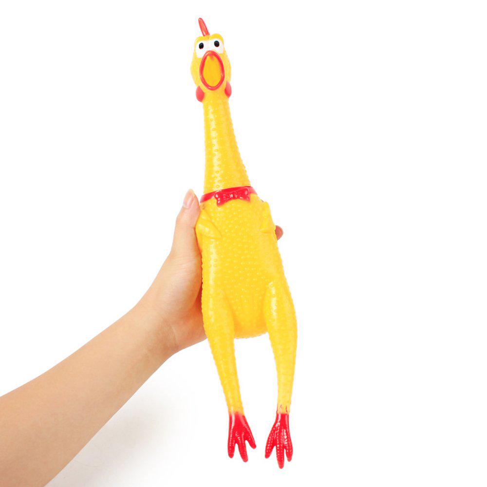 Buy Screaming Chicken Yellow Rubber Squaking Chicken Toy Pet Dog ...