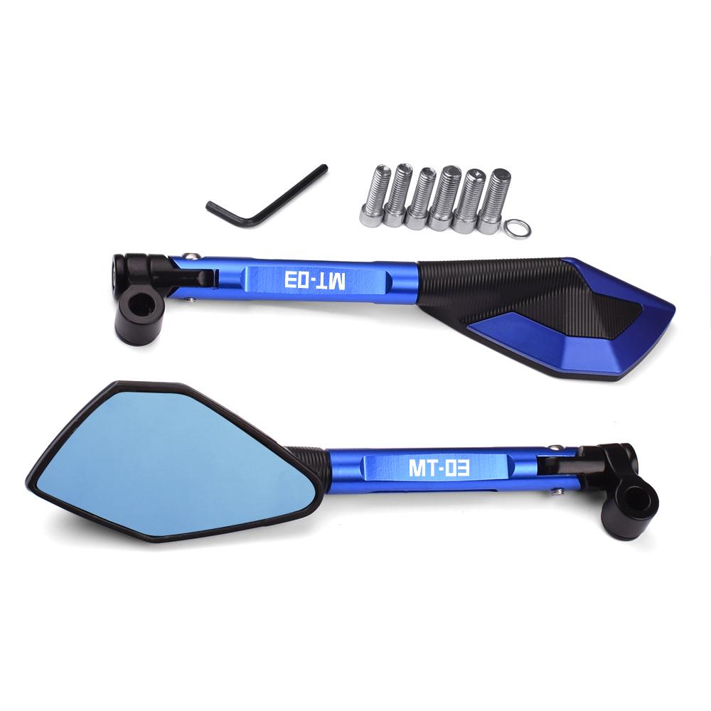 Cheap MT-03 Motorcycle Handlebar End Mirrors Anti Glare Bluish Hawk-Eye ...