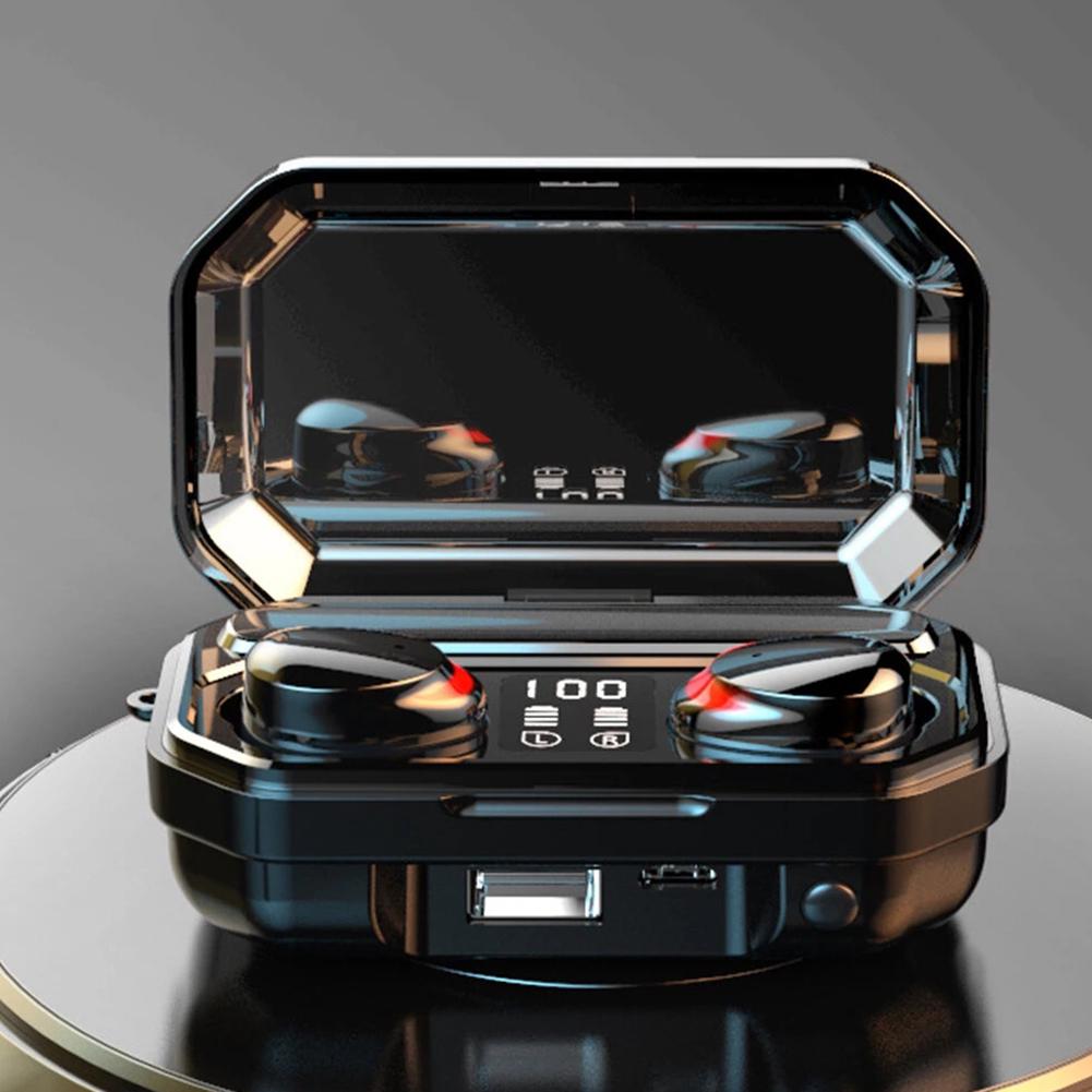 Buy Wireless Earphones M15 Tws Wireless Waterproof Bluetooth V5.1 Hd In ...