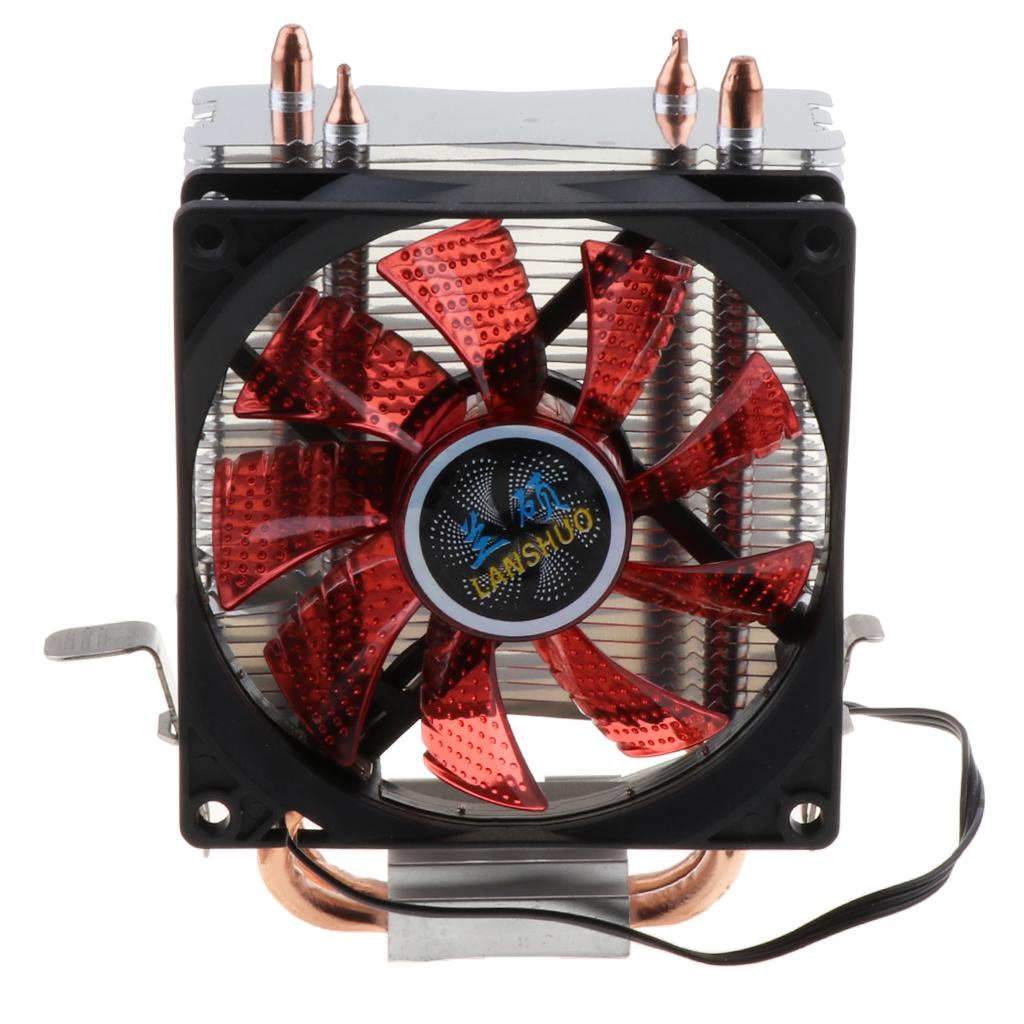 CPU Cooler Single Fan LED for PC 12VDC with 3Pin Cable Red uygun ...