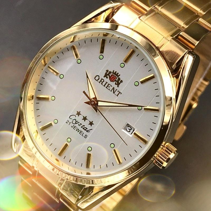 Buy Automatic Mechanical Watch Men Gold Wrist Watch Stainless Steel ...