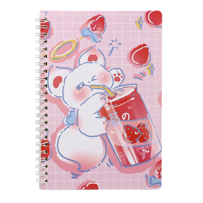 Cheap 4pcs A5 Cartoon Coil Notebook Cute Girl Journal Notebook Kawaii ...