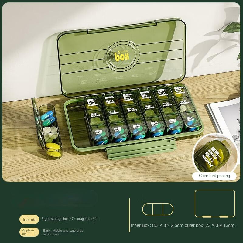 Cheap Portable carry-on medicine dispensing box three meals a day ...