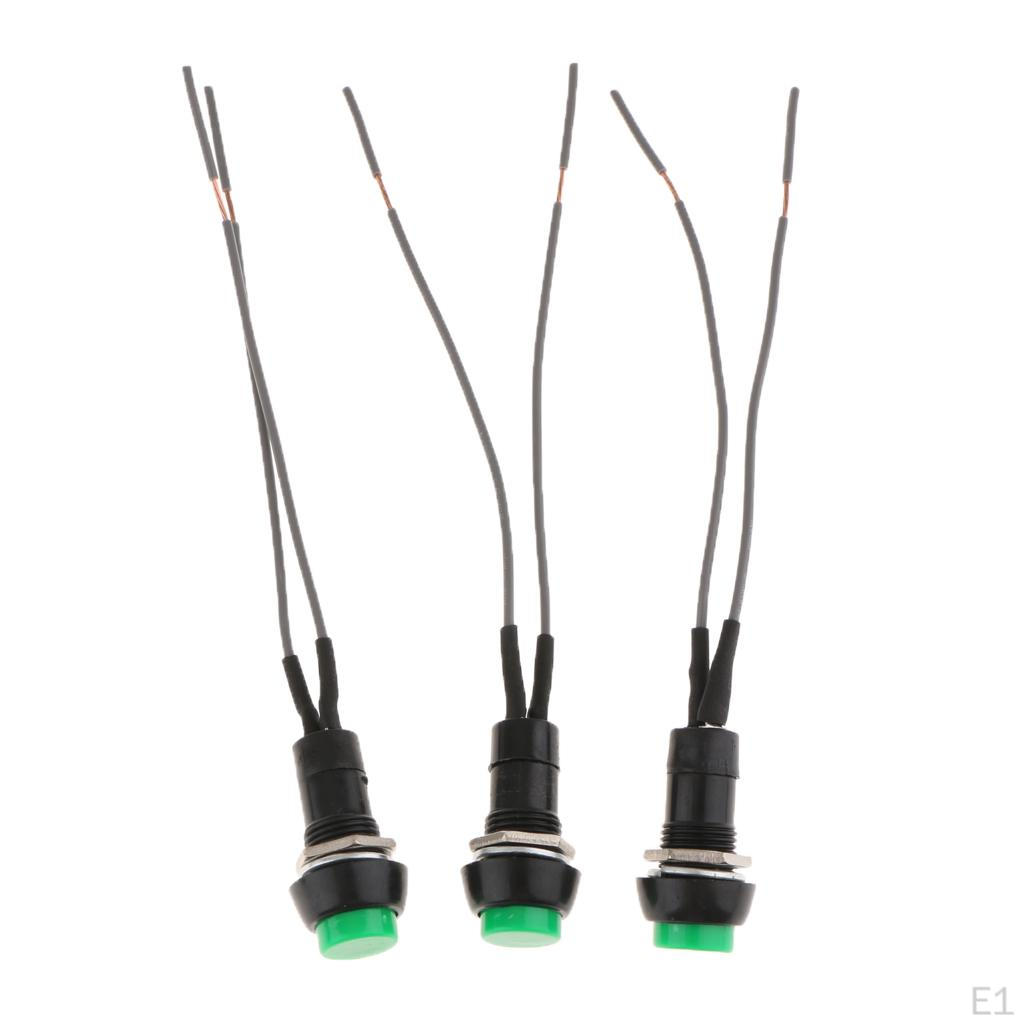 Buy Plastic Push Button Momentary Switch FornCar Boat Light 50x at ...