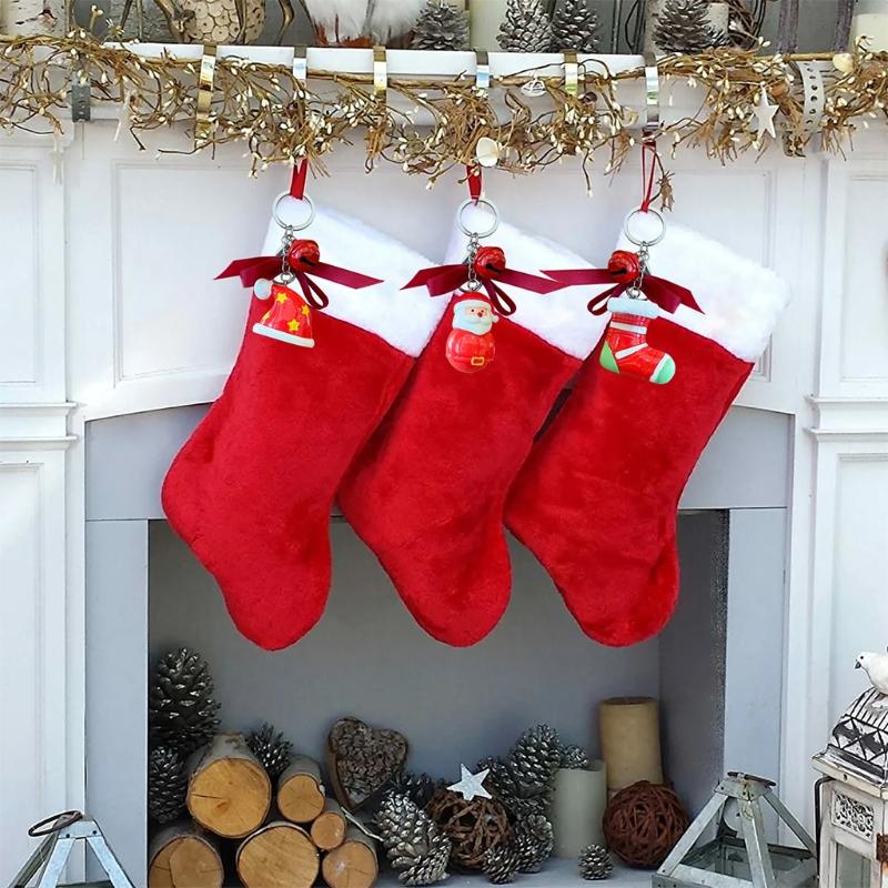 Buy 24Pcs Christmas Advent Calendar Keychain Creative Resin Keychains ...