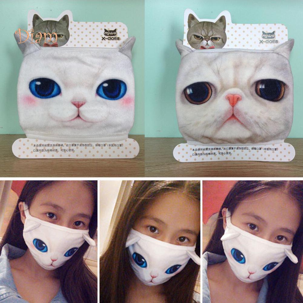 Buy DAG Cartoon Cat Cotton Dust-proof Breathable Anti Haze Protective ...