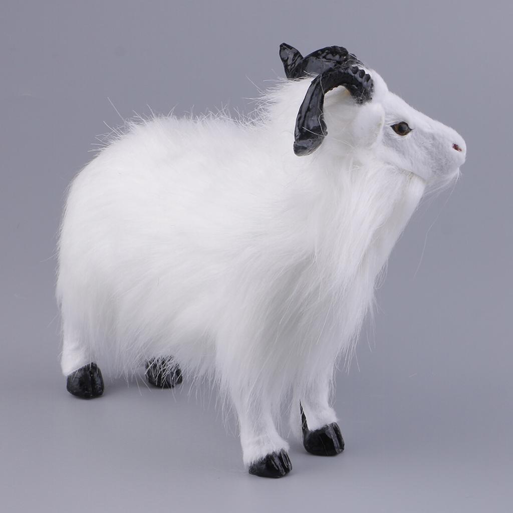 Simulation Goat Figurine Sculpture Statues for Home Garden Lawn ...