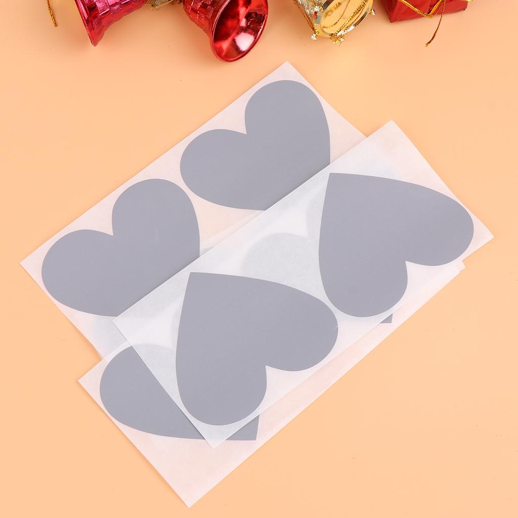 Buy 50PCS Heart-shaped Scratch Stickers Creative DIY Scratch Card ...