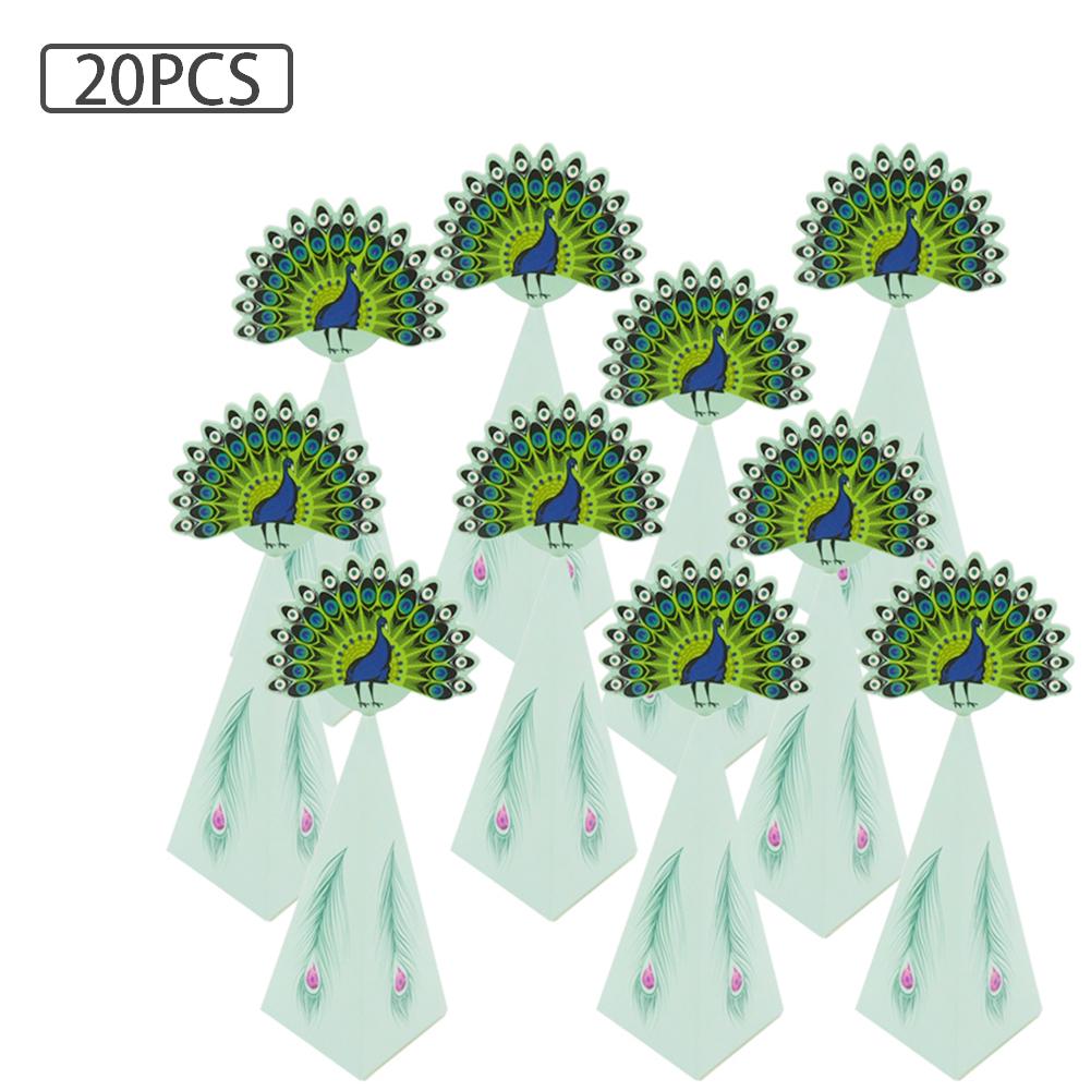 Buy 20pcs Peacock Chocolate Paper Candy Box Wedding Favors Birthday ...