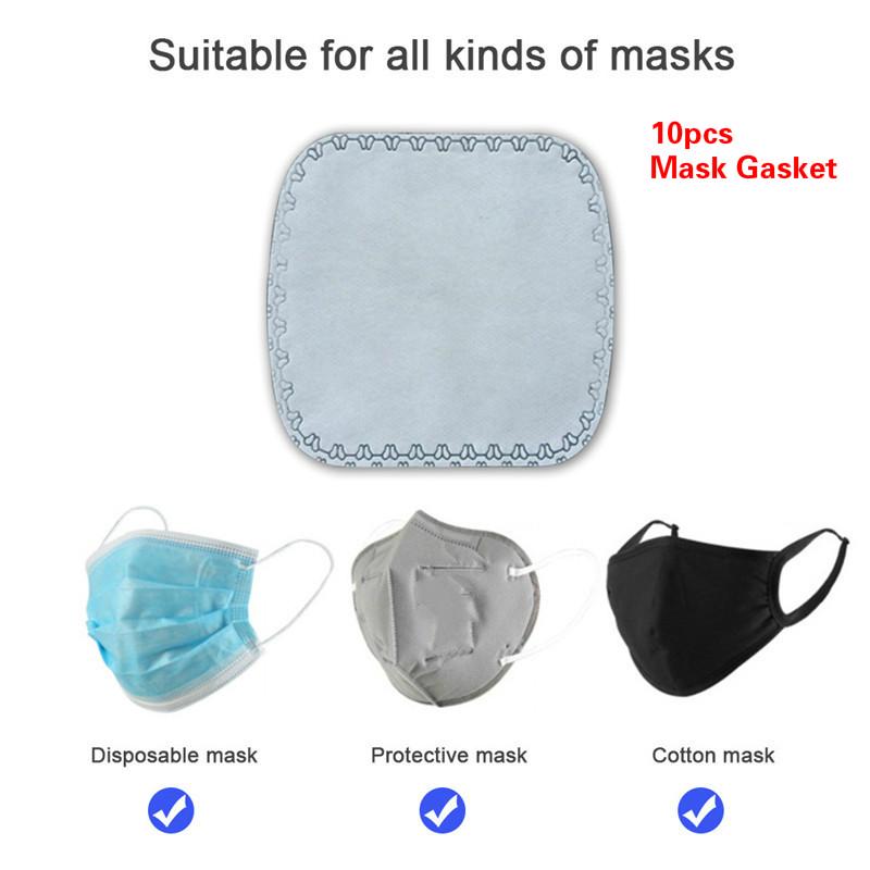 Buy 10pcs PM2.5 Disposable Mask Pad Non-Woven Dustproof Mask Gasket ...