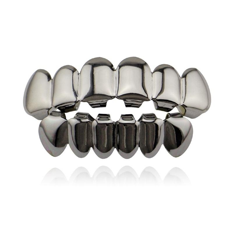 Buy Gold Plated Hip Hop Single Tooth Grillz Cap Top Bottom Grill Gold ...
