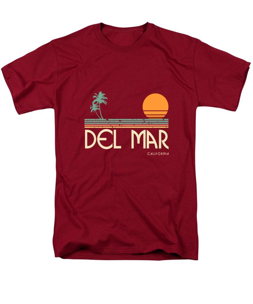Buy Men Premium Cotton vintage del mar Print Tees Funny Harajuku Style ...